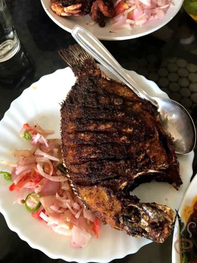 Karimeen Fry | Meen Fry with Coconut Mixture Recipe - pachakam.com