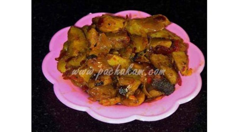 Koorkka(Chinese Potato) Ularthiyathu Recipe - pachakam.com