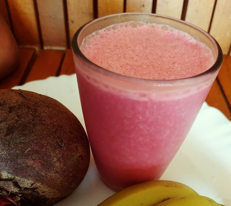 Robusta Beetroot Milkshake | Banana Beetroot Smoothie