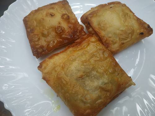 Egg Puffs in Samosa Sheets