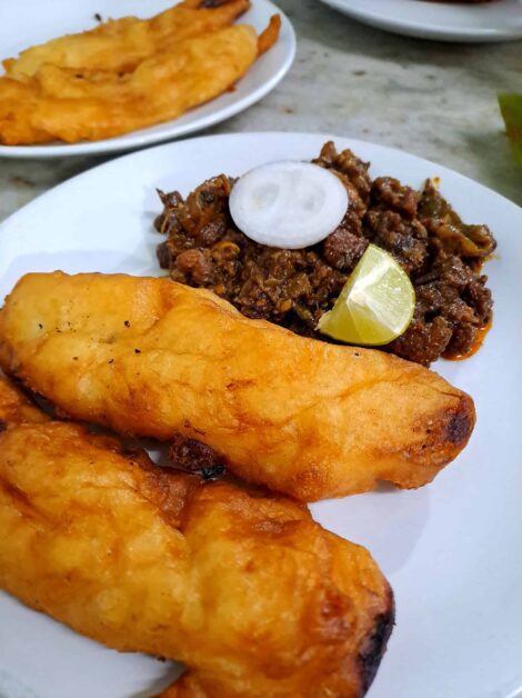 Pazham Pori And Beef Roast Recipe - pachakam.com