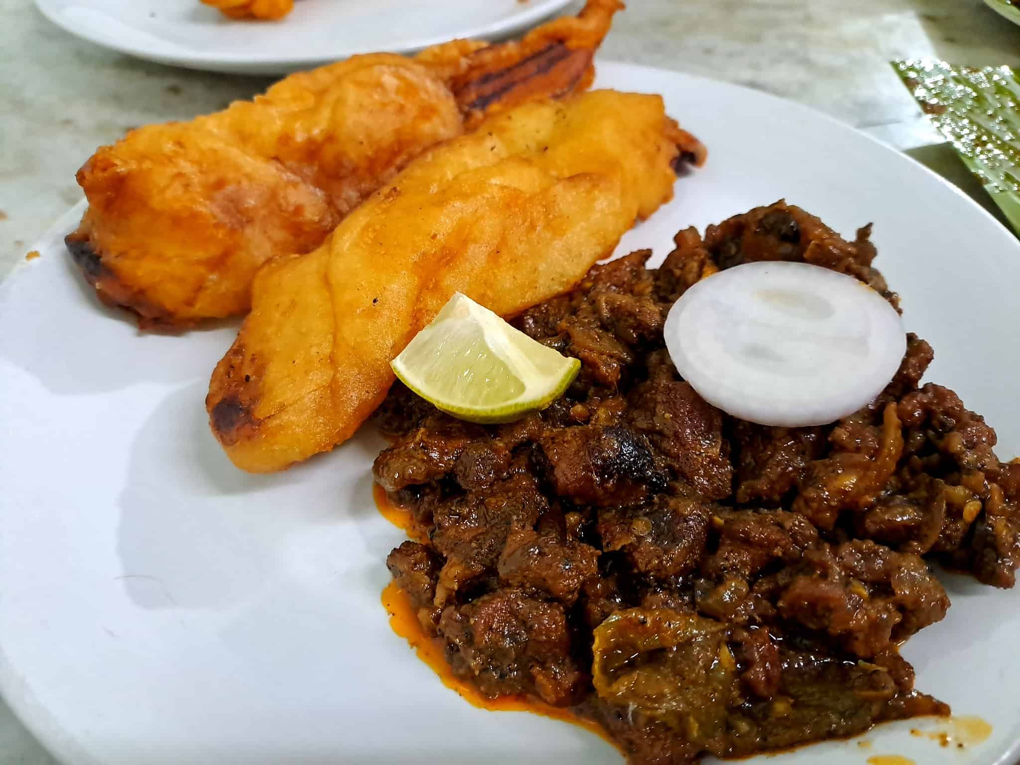 Pazham Pori And Beef Roast - pachakam.com